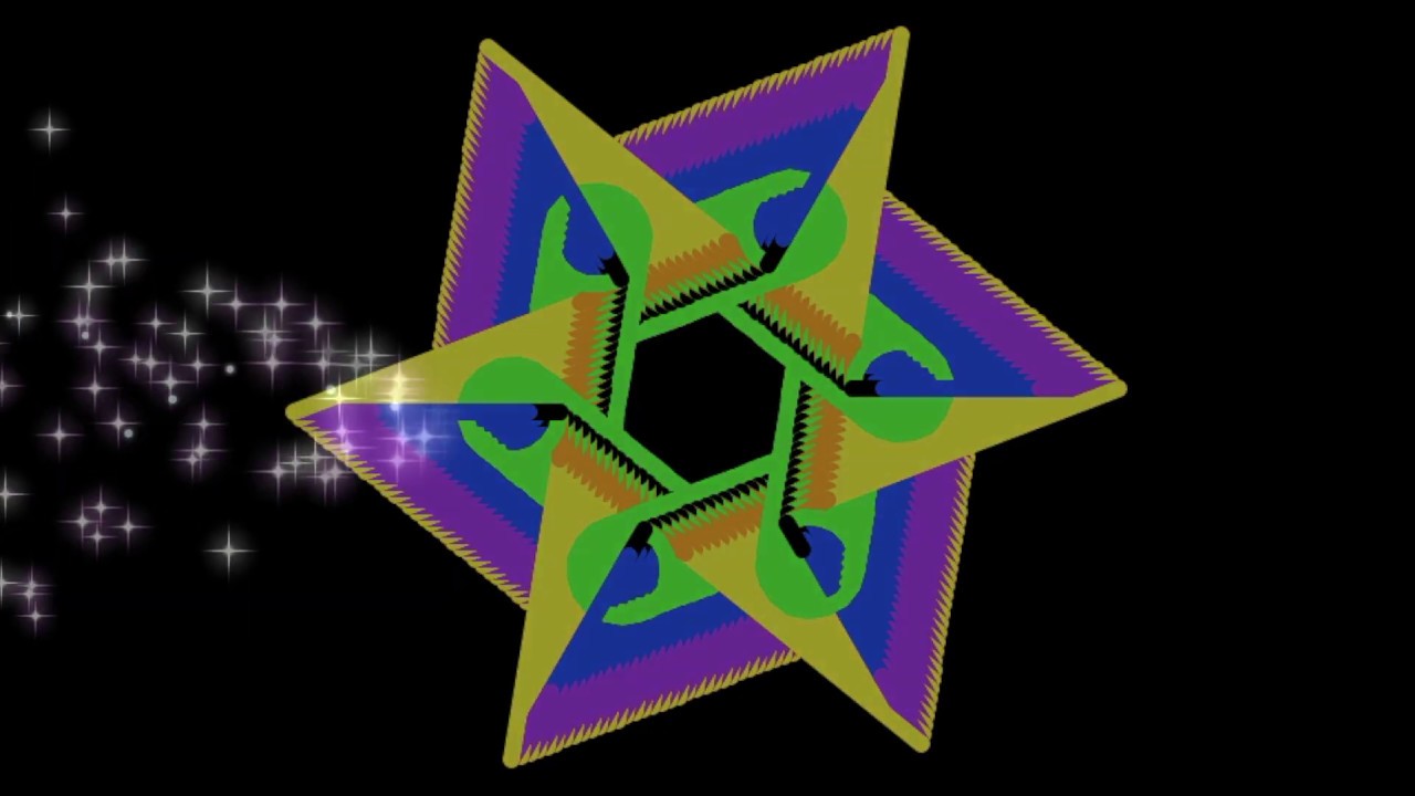 手裏剣花火 Shuriken Fireworks (Drawing with Python) - YouTube