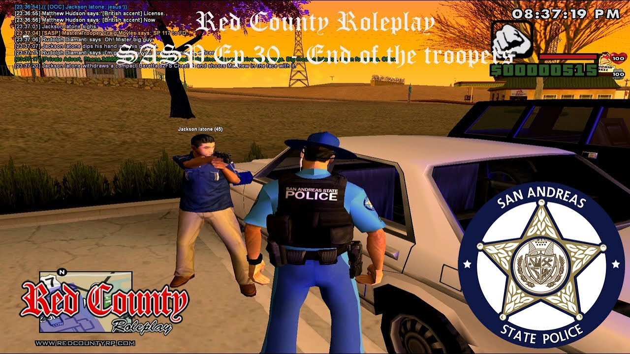 SAMP: Red County RP: SASP Episode 30 - End of the troopers - YouTube