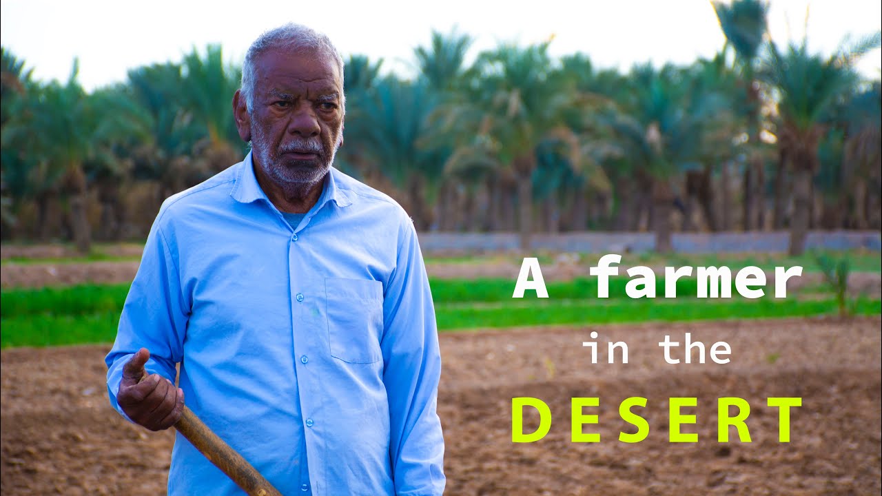 iran desert life - The farmer is working alone in his farm - YouTube