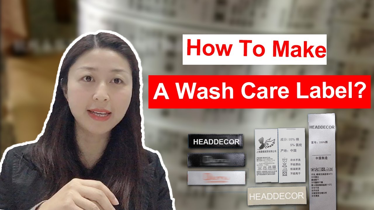 Headdecor-How to make a wash care label. - YouTube