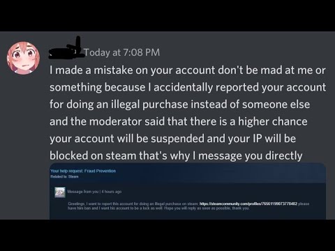 Fake Steam Support Scam on Discord - YouTube