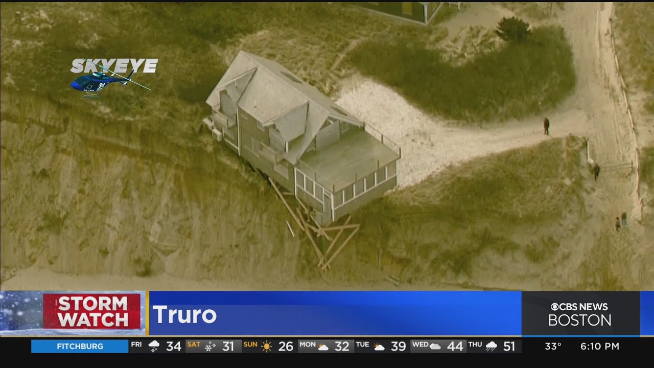 Truro Home In Danger Of Collapsing Will Be Moved After Storm - YouTube