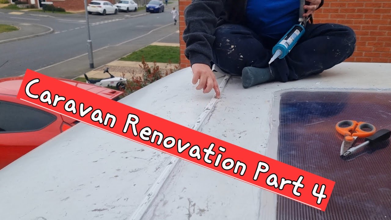 Resealing Caravan Roof Joints - YouTube