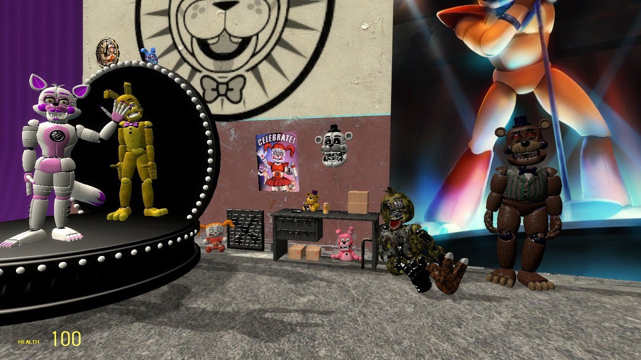 fnaf Gmod | fnaf Review | Gmod FNAF Bundle Pack Part 2 - YouTube