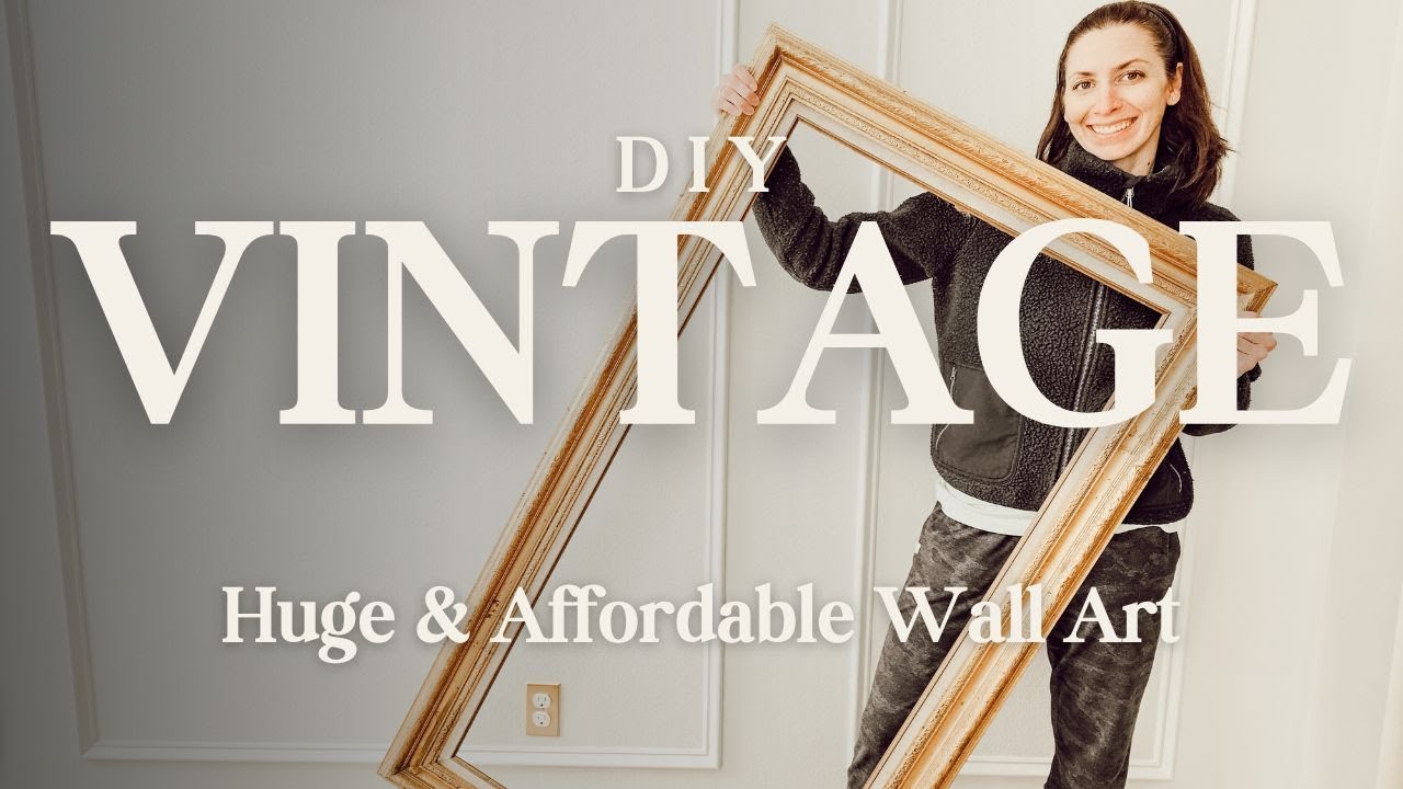 DIY Huge and Affordable Vintage Art Print - YouTube