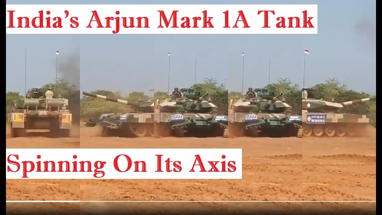 India's 68 Ton Arjun Tank Spinning On It's Axis | Never Before Seen ...
