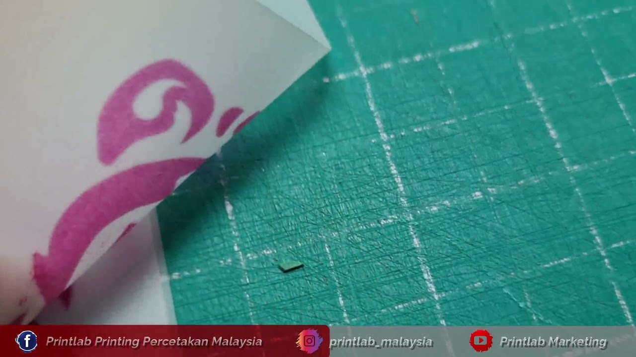 TRACING PAPER PRINTING- CETAKAN KERTAS TURAS - YouTube