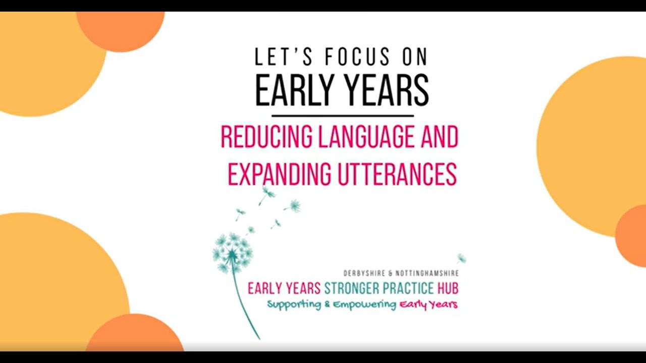 Improving Speech - Reducing Language and Expanding Utterances - YouTube