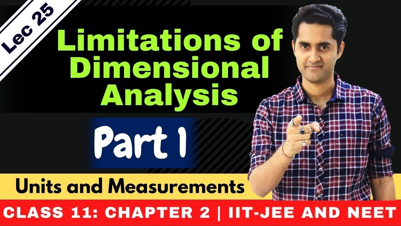 Units And Measurements 25 Limitations Of Dimensional Analysis Part1 Units And Measurements 25 Limitations Of Dimensional Analysis Part1