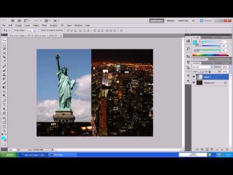 Photoshop Tutorial - How To Fade Two Images Together - YouTube