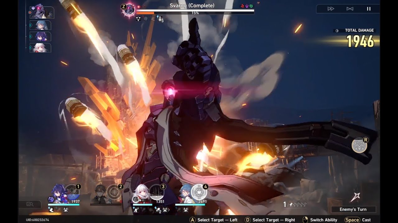 Honkai Star Rail: Simluated Universe | World 4 - Svarog Boss Fight ...