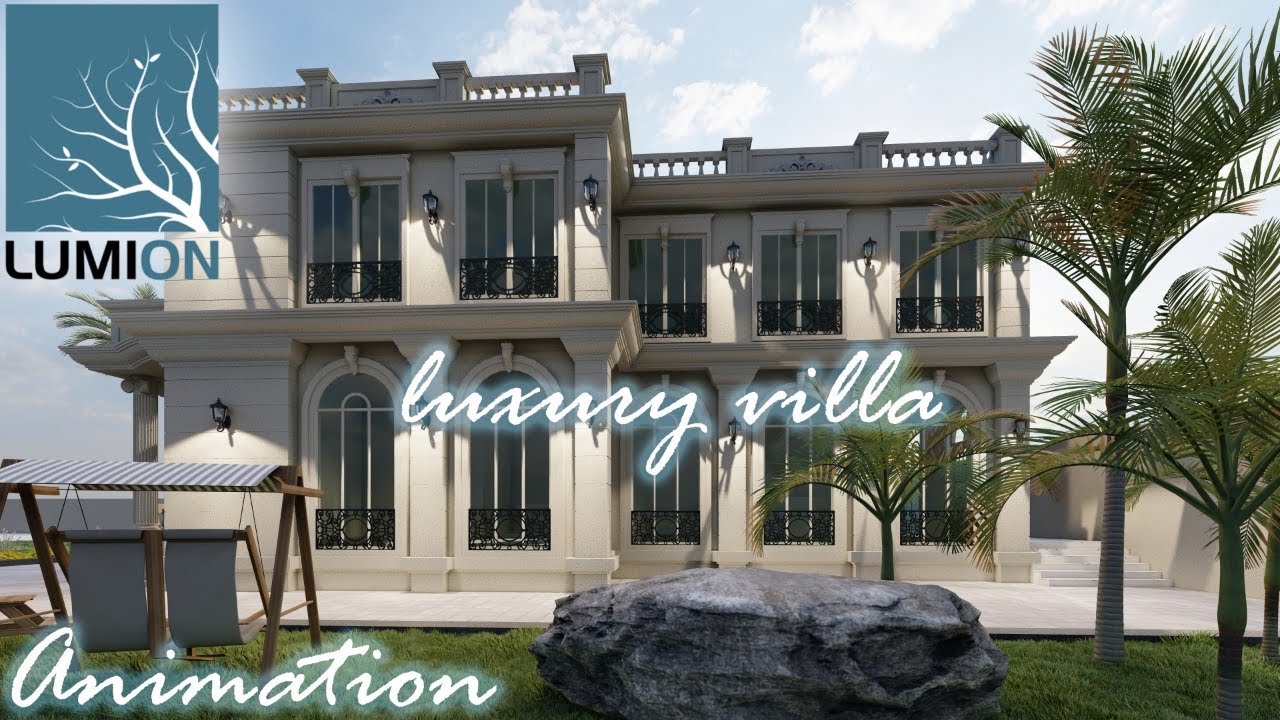 luxury villa animation - YouTube