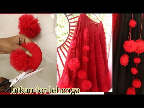 make your latkan using only net fabric | lahanga latkan