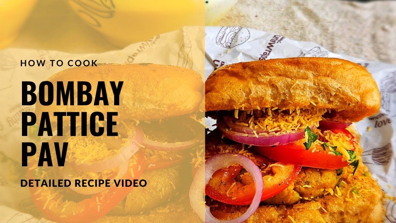 Bombay style masala pattice pav | street food recipe | 10 min easy ...
