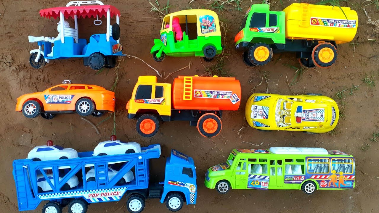 Gadi wala cartoon | Babloo Dabloo ka cartoon | car, truck, tractor ...