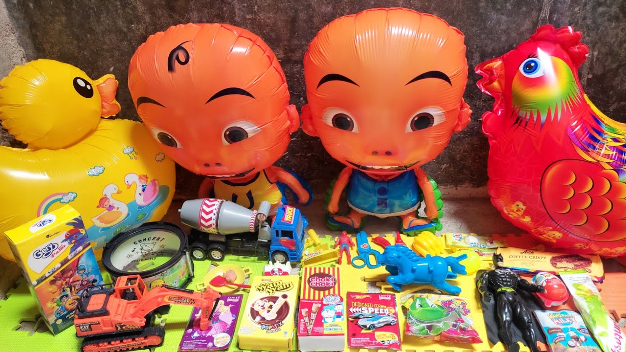 Permen yupi, es krim, coklat Upin Ipin, sapi bebek, ayam, gajah ...