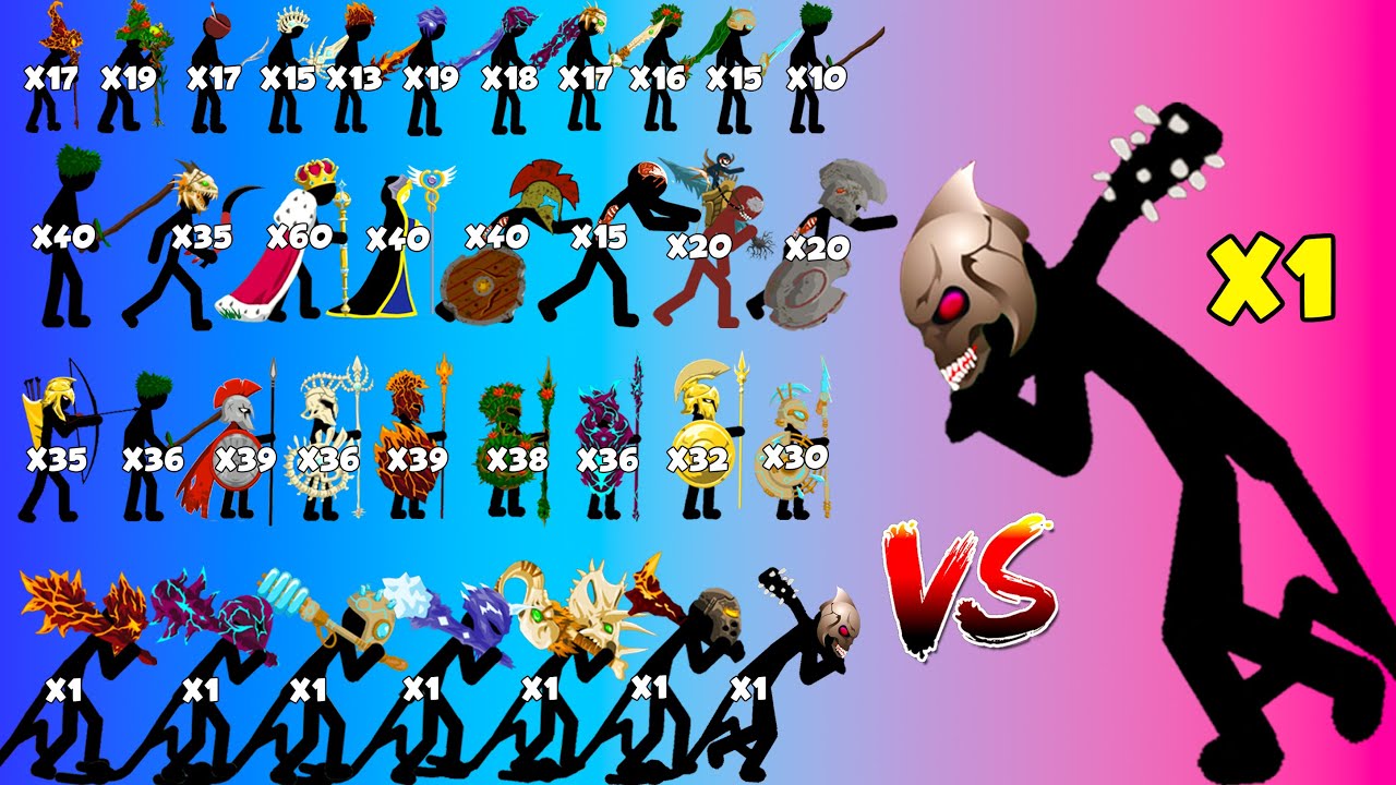 All Stick Figures Units Army Vs Giant Boss! - Stick War Legacy - YouTube