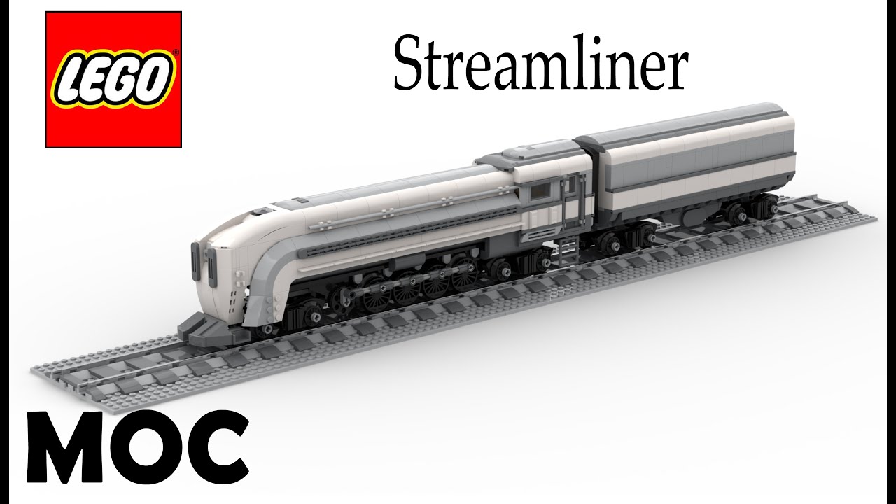 Lego MOC -Train Streamliner - Digital Speed Build - YouTube