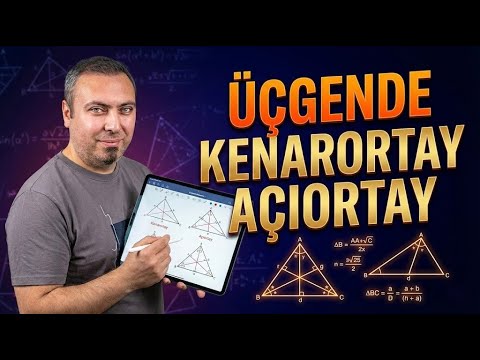 Üçgende Kenarortay Açıortay | Geometri Soru Çözümü #006