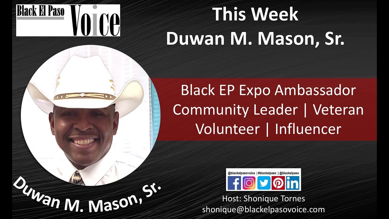 May 6, 2019 | Guest: Duwan Mason, Sr. | #BEPVoice w/Shonique - YouTube