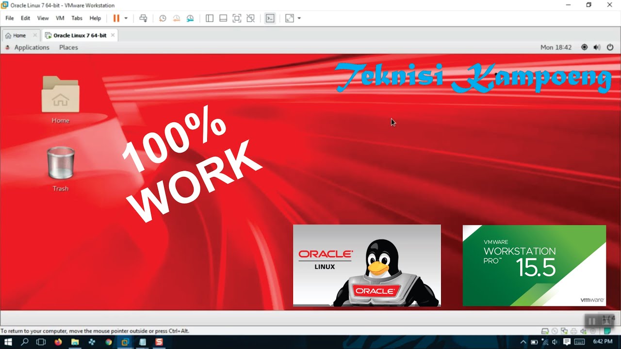 Step by step Install OS Linux Oracle 7.5 on VMware Workstation 15 - YouTube