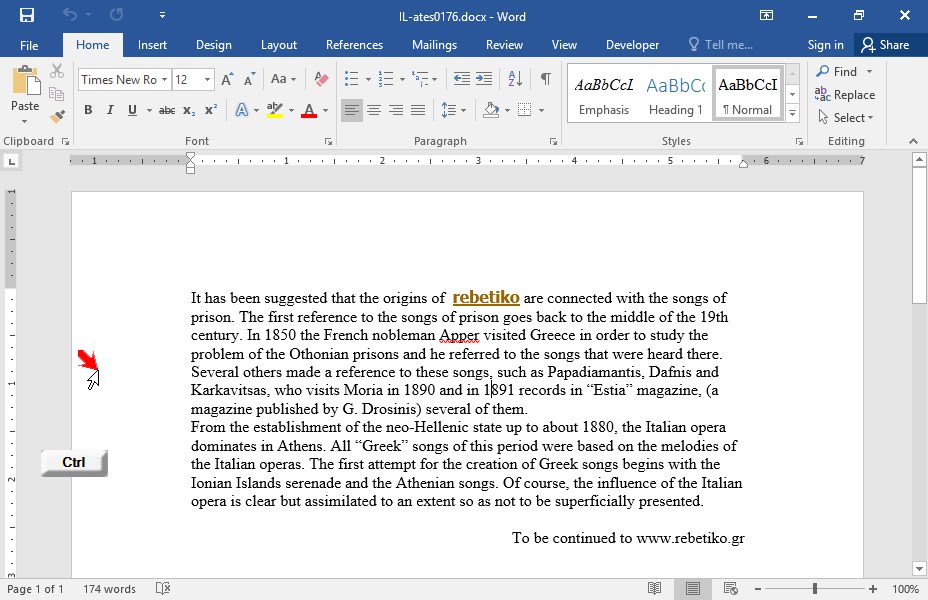 Select the whole document, apply two column layout and insert a line ...