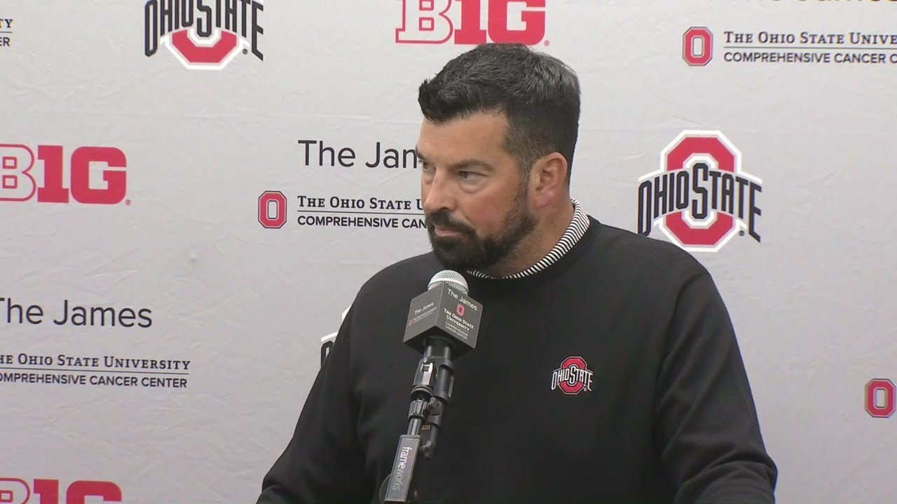 FULL: OSU head coach Ryan Day previews Week 1 game vs. Notre Dame - YouTube