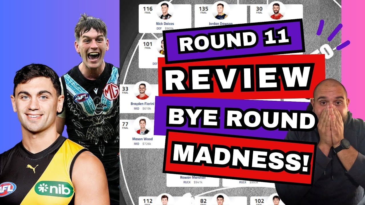 BYE ROUNDS ARE HERE! | AFL Fantasy Round 11 Review - YouTube