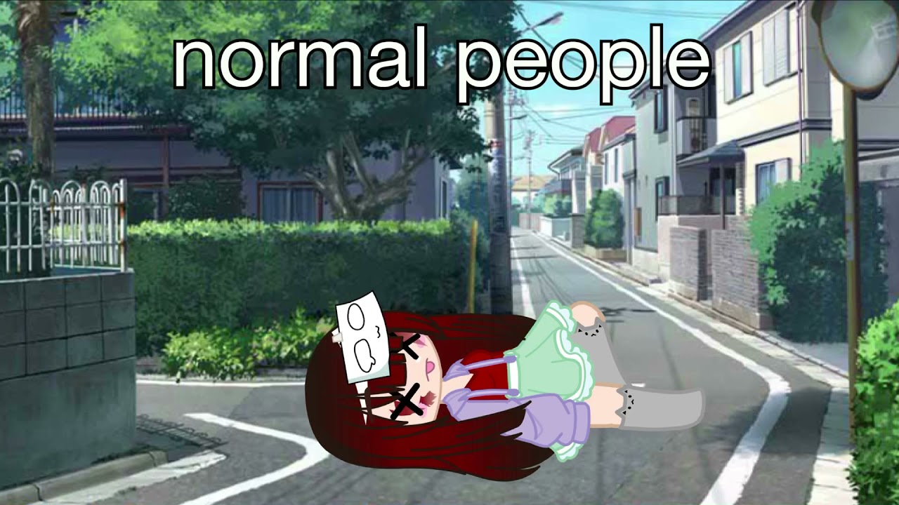 how normal people fall vs how gacha fall - YouTube
