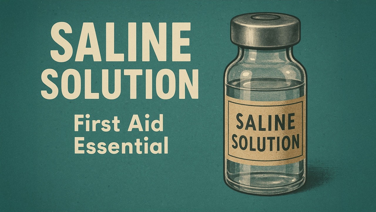 Saline Solution in First Aid: Sterile, Gentle, Versatile | Retro ...