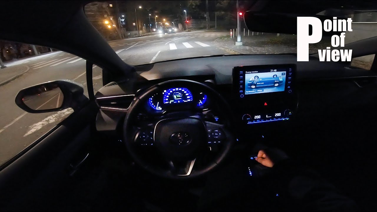 2020 Toyota Corolla Hybrid 1.8 - Night Drive City POV Review - YouTube