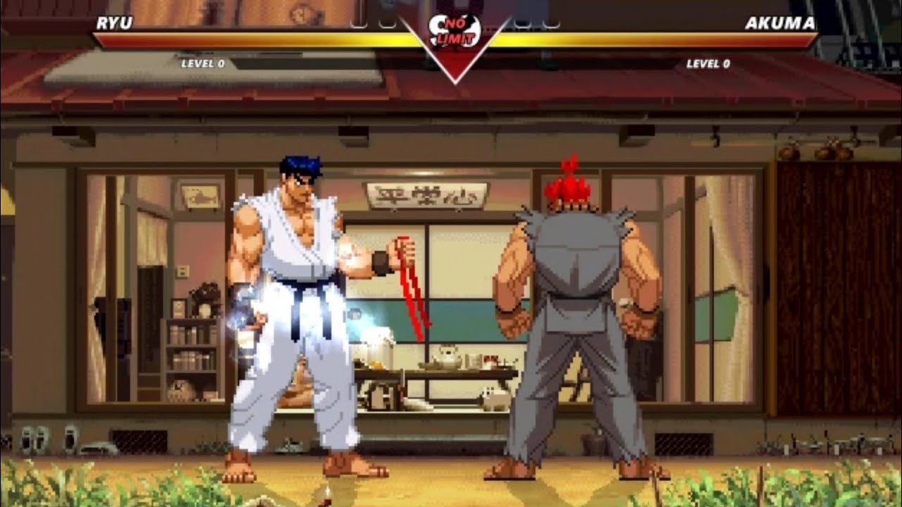 ICE POWER RYU vs AKUMA - Ultra hyper master epic Legendary fight ! - YouTube