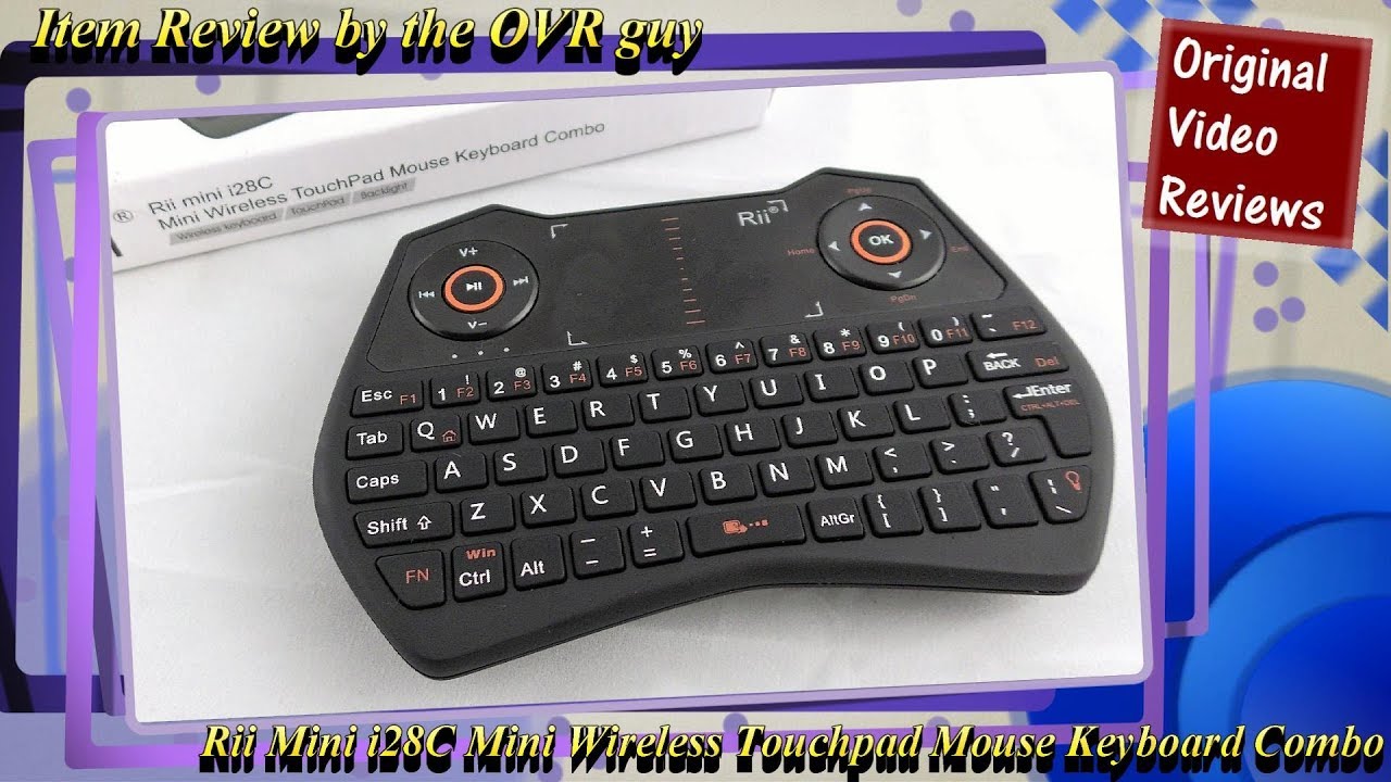 Rii Mini i28C Mini Wireless Touchpad Mouse Keyboard Combo Review - YouTube