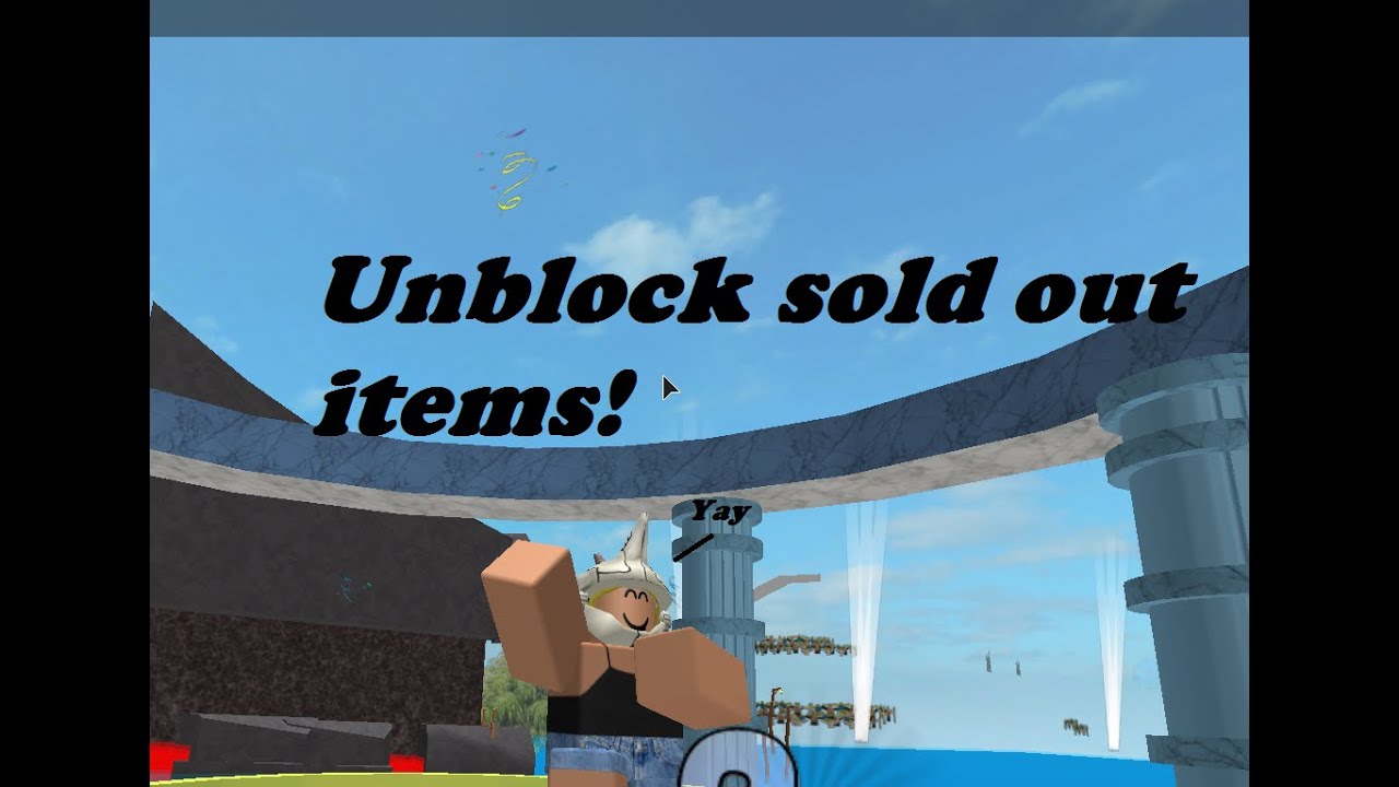 How to buy sold out items on ROBLOX (PATCHED) - YouTube