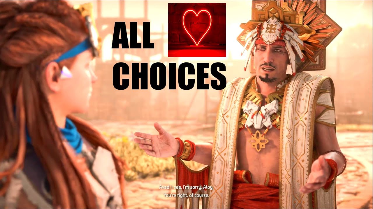 Aloy & Avad Romance - Horizon Forbidden West ALL CHOICES - Flirt ...