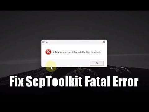 Fix ScpToolkit Fatal Error