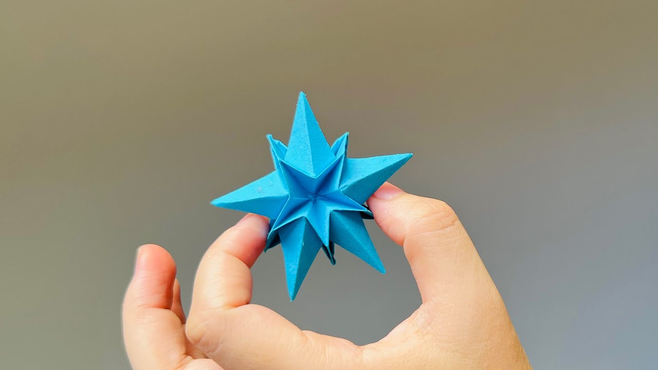 Origami Star - How to make a double star out of paper - YouTube