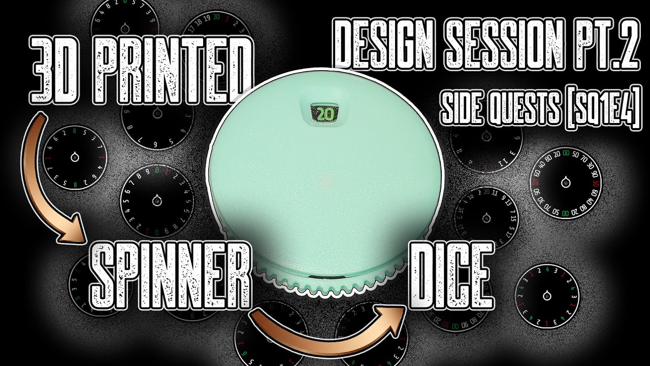 Design Session Pt.2 | Spinner Dice Number Disc Variants | Side Quests ...