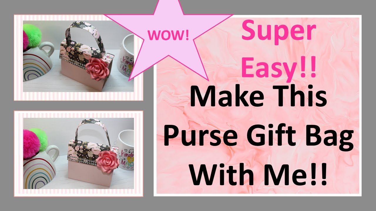 AMAZING Super Easy Mini Purse Gift Bag Tutorial!! - YouTube