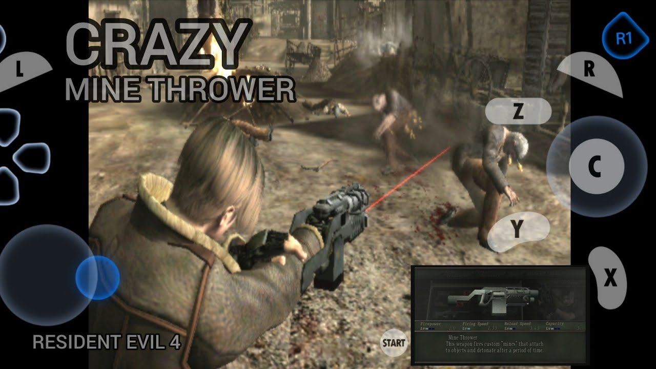 Crazy Mine Thrower - Resident Evil 4 - YouTube