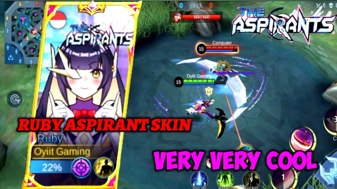 NYOBAIN REVIEW SKIN RUBY THE ASPIRANT VERSI SCRIPT ! KEREN BANGET EFEK ...