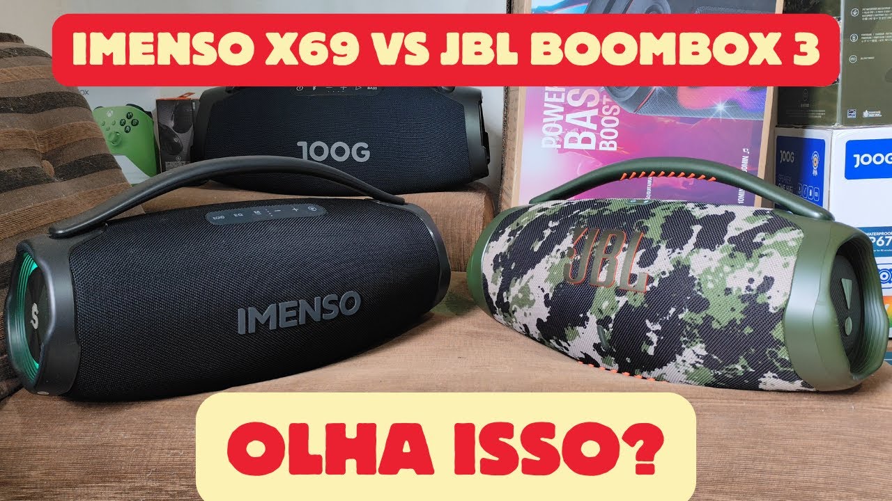 JBL BOOMBOX 3 VS IMENSO X69 - NÃO ESPERAVA POR ISSO! - YouTube