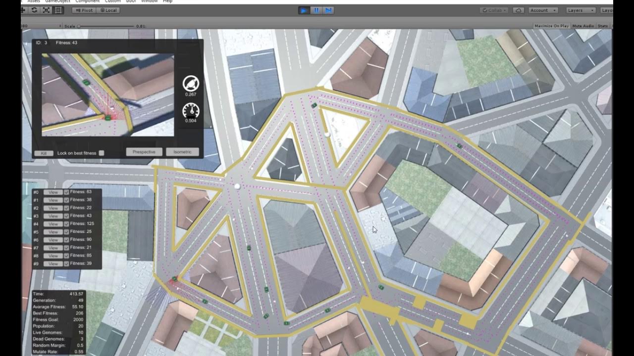 Autonomous car simulation in unity 3d - Machine Learning using Neural ...