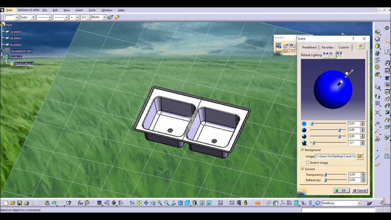 Render Catia V5. Tutorial en español - YouTube