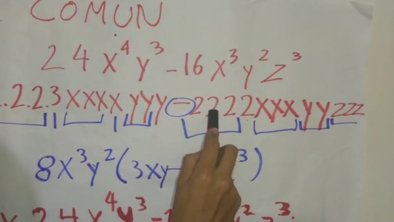 Explicación Factorización (Factor Común) - YouTube