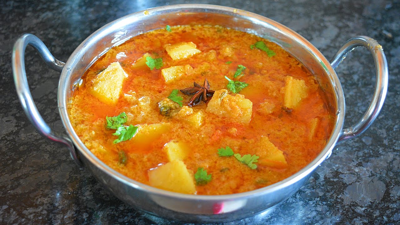 Potato/Aloo Kurma-Side dish for Roti/Biryani - YouTube