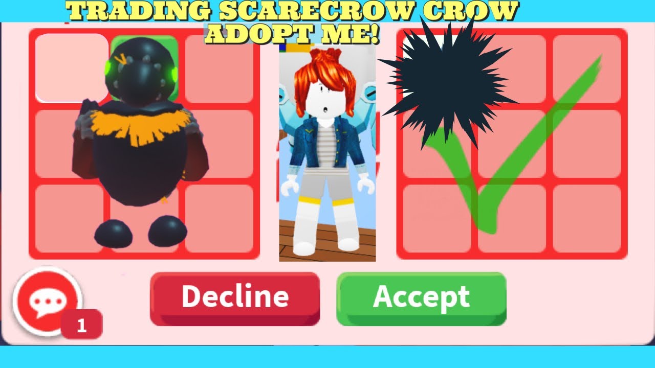 TRADING SCARECROW CROW ADOPT ME! HALLOWEEN - YouTube