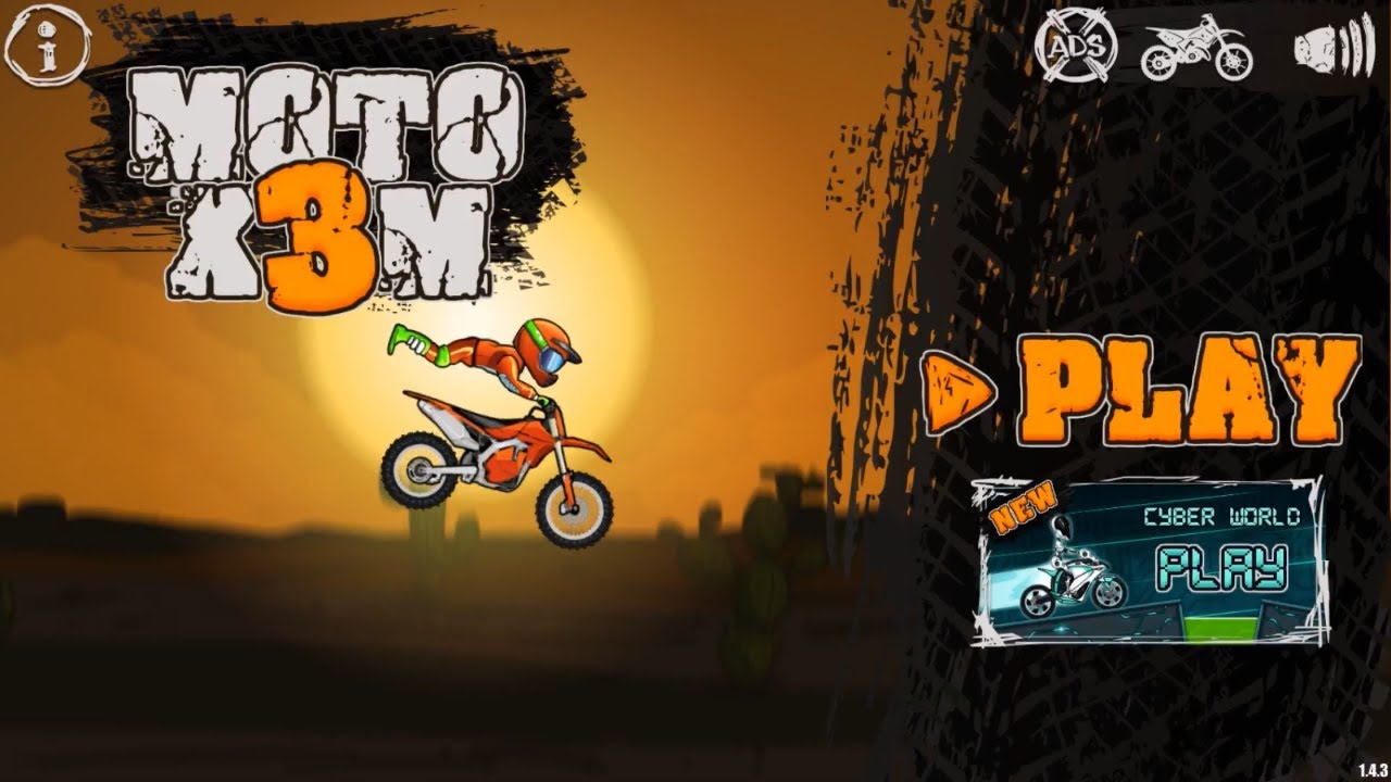 Moto X3M Bike Race Game. 1-15 levels. All stars. - YouTube