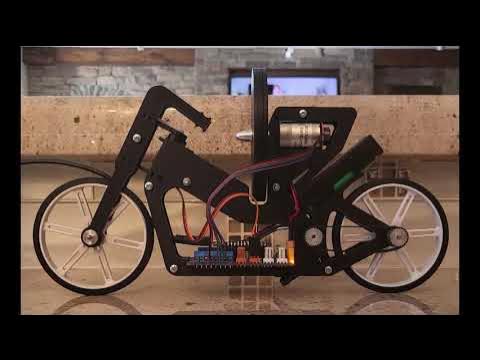 Self-Balancing Motorcycle Demo - YouTube