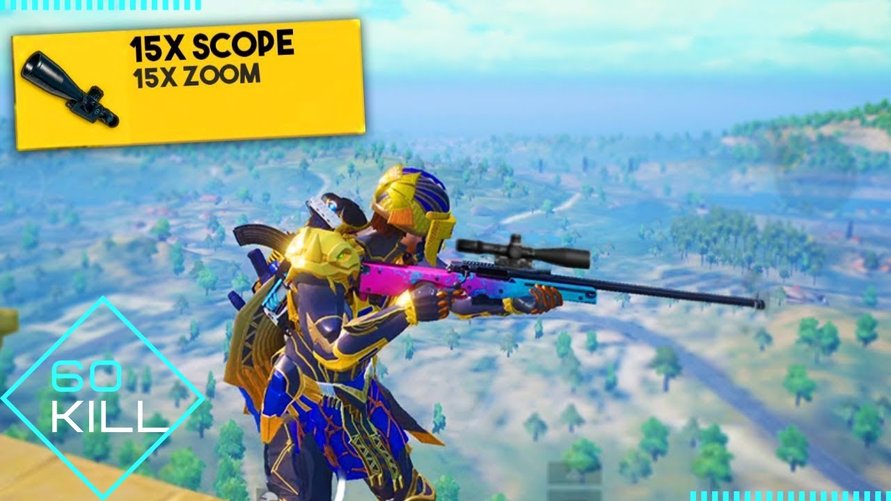 SK USE 15X SCOPE | 60 KILLS - NEW WORLD RECORD!! | 60 KILLS vs SQUADS ...